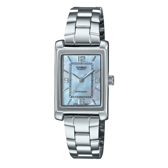 Casio Women’s Stainless Steel Blue Mother of Pearl - LTP-1234DS-2ADF ...