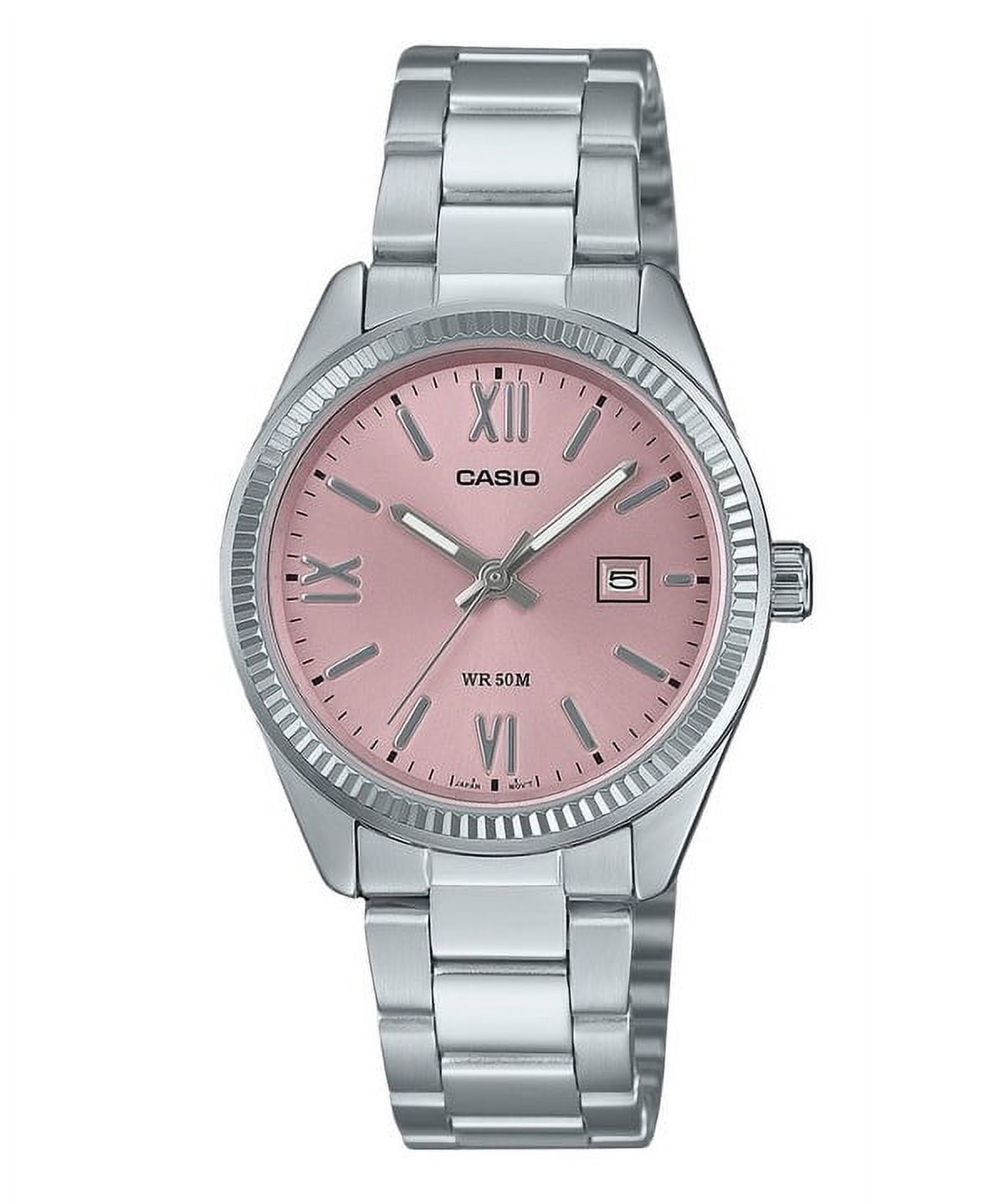 Casio Standard Analog Stainless Steel Pink Dial Quartz LTP-1302DD-4A1V ...