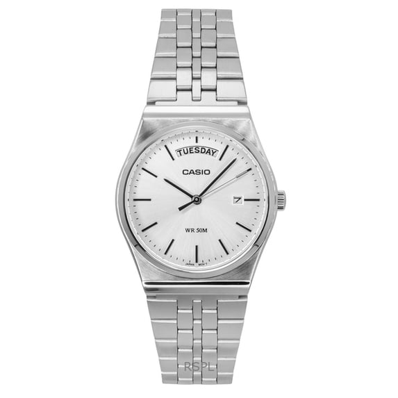Casio Standard Analog Stainless Steel Silver Dial Quartz MTP-B146D-7AV ...