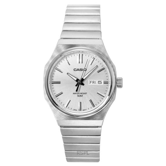 Casio Standard Analog Stainless Steel Silver Dial Quartz MTP-E735D-7AV ...