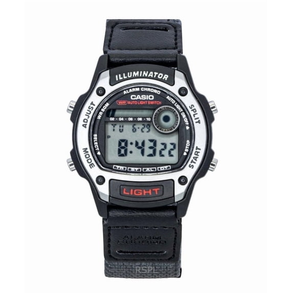 Casio Standard Digital Leather And Cloth Strap Quartz W-220HF-8AV ...