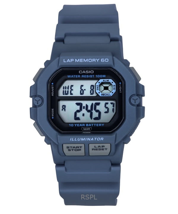 Casio Standard Digital Resin Strap Quartz WS-1400H-2AV 100M Men's Watch ...