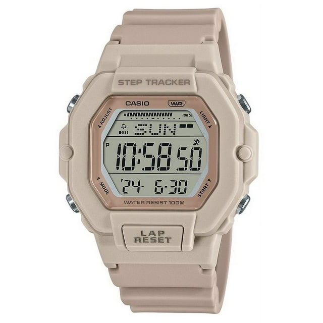 Casio Standard Digital Step Tracker Resin Strap Quartz LWS-2200H-4 Unisex Watch - Walmart.com