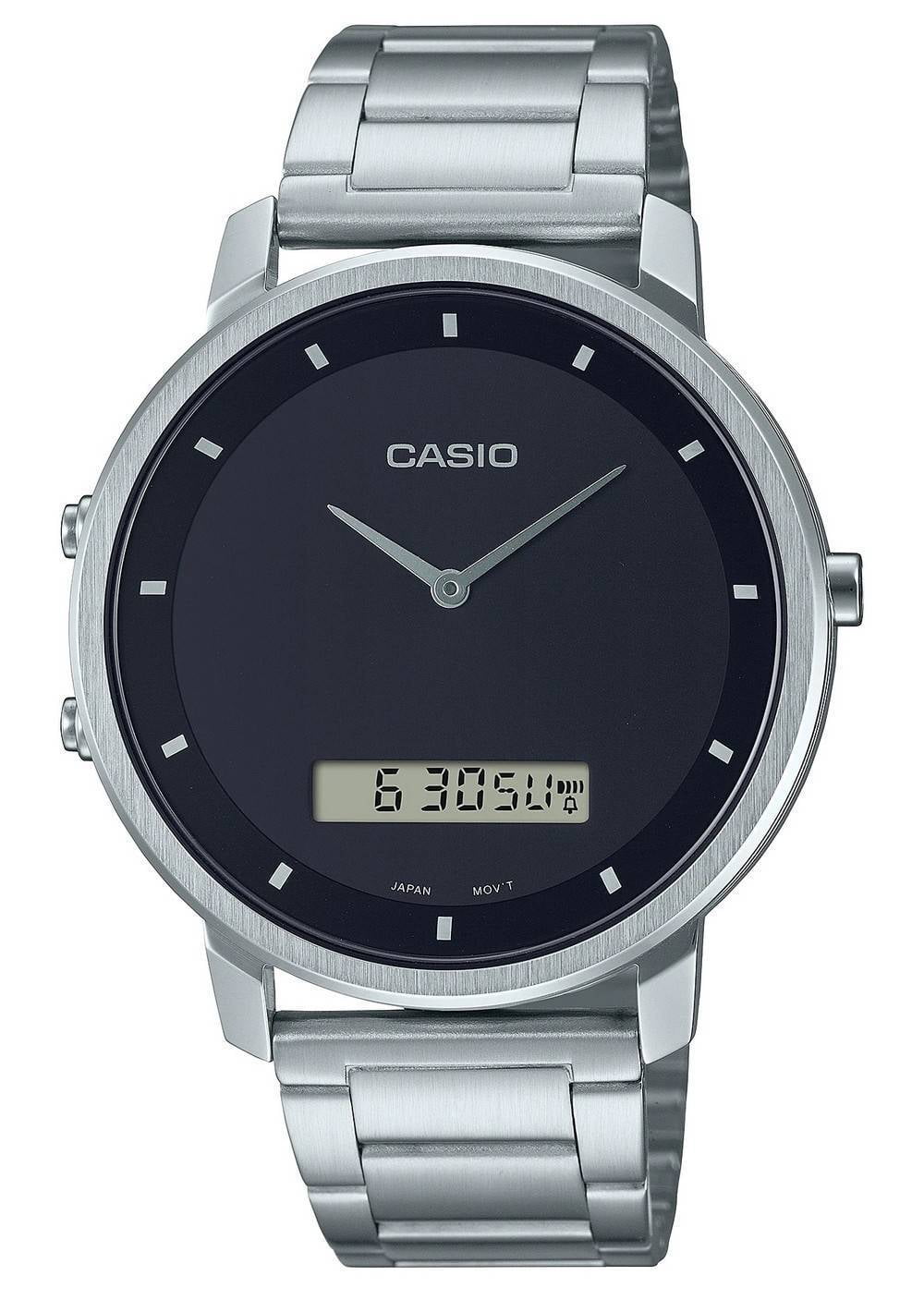 Casio Standard Stainless Steel Analog Digital MTP-B200D-1E MTPB200D-1 ...