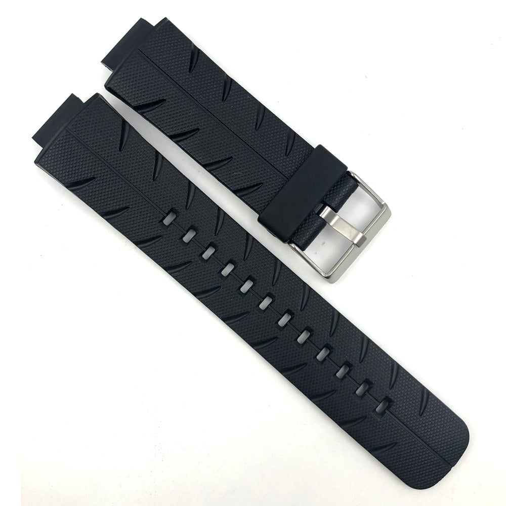 Casio Style Replacement 16mm Black Silicone Watch Band - Walmart.com