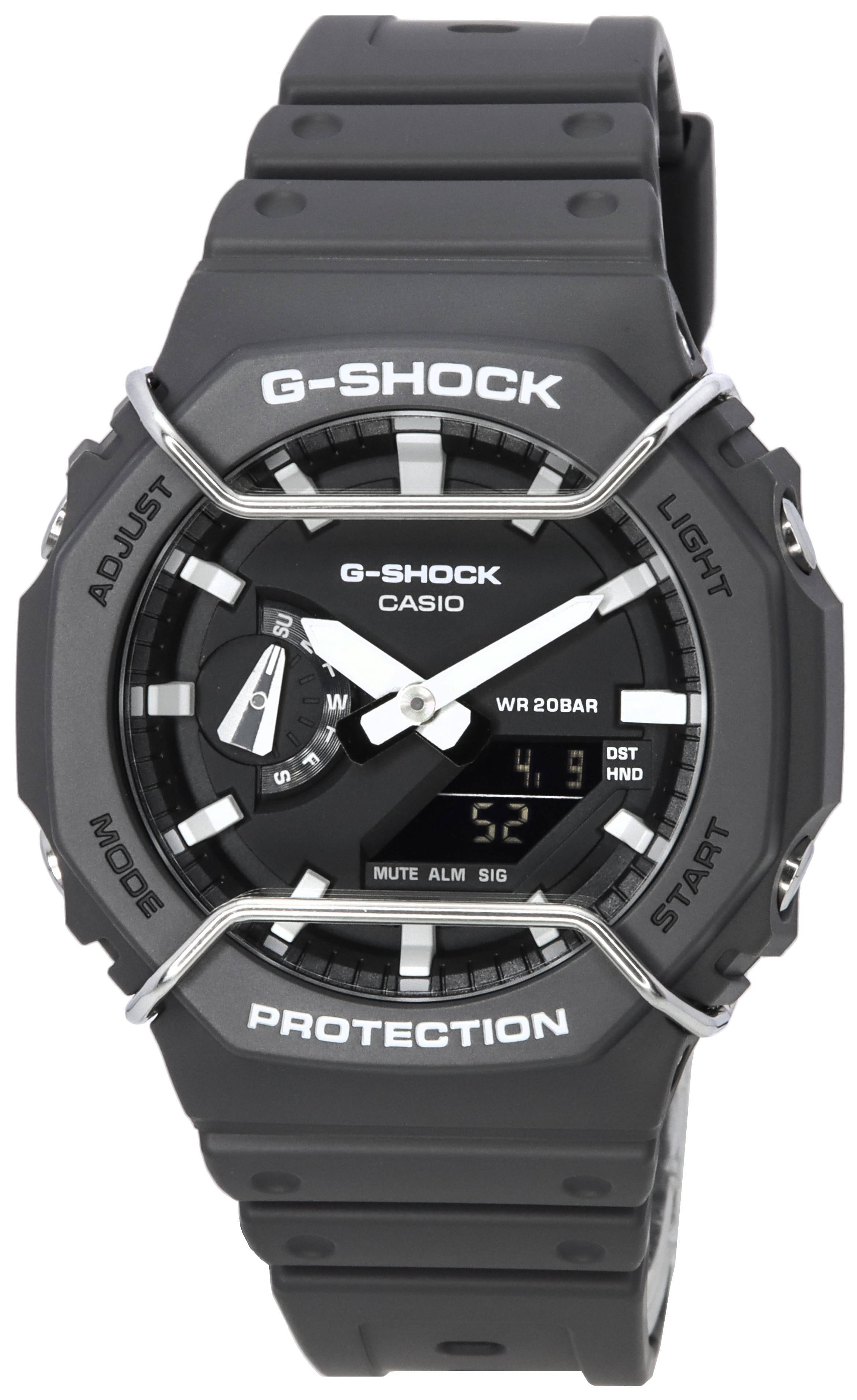 Casio Tone-on-Tone G-Shock Analog Digital Black Dial Quartz GA-2100PTS ...