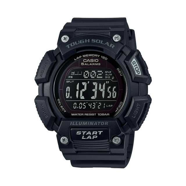 Casio Tough Solar Sport Watch with Resin, Plastic Band - Walmart.com
