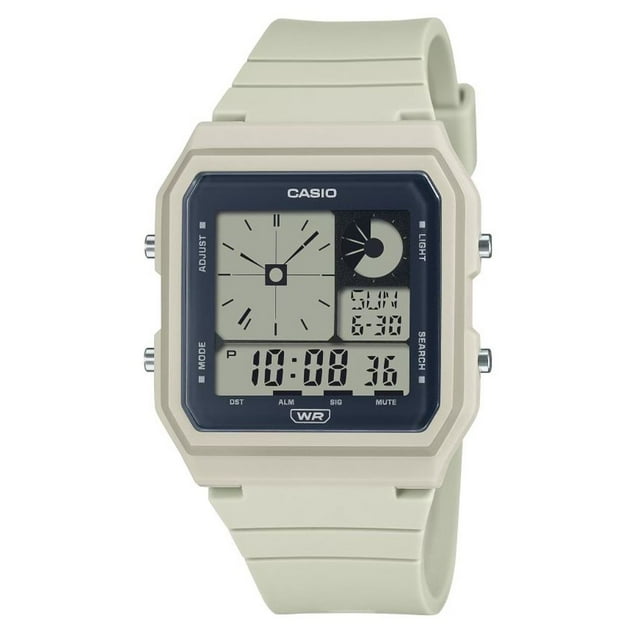 Casio Unisex Ivory LC Analog Digital Watch LF20W-8A - Walmart.com