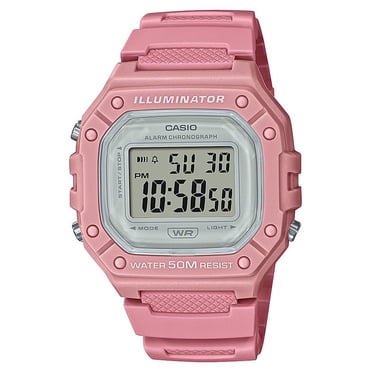 Casio Men's Large Case Digital Sport Watch - Orange/Black W218H-4B2 ...