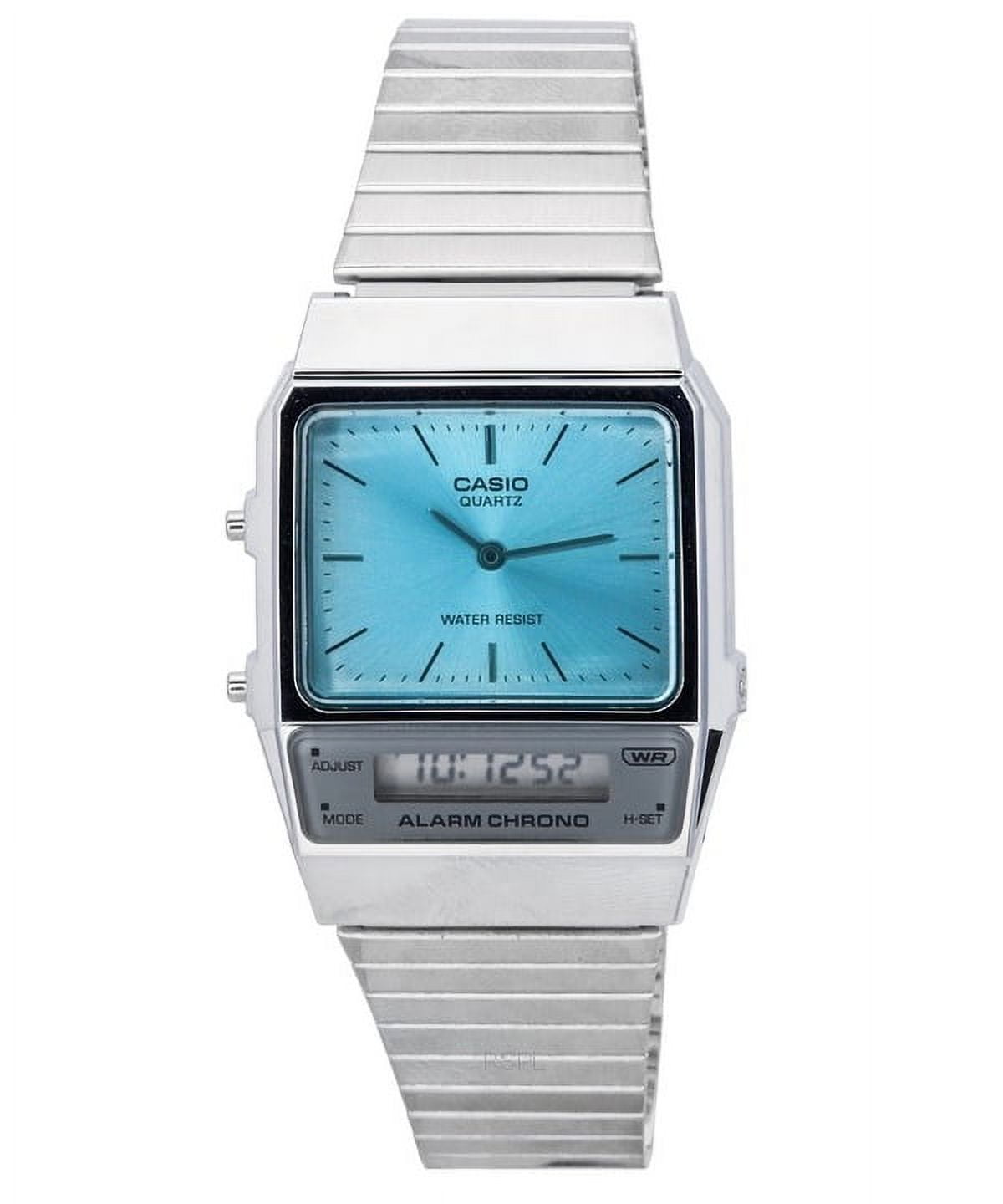 Casio Vintage Analog Digital Stainless Steel Bracelet Quartz AQ-800EC ...