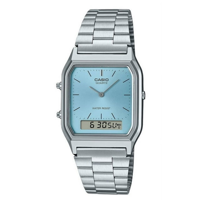Casio Vintage Women's Watch, Analog Digital Blue Dial, Quartz AQ-230A ...