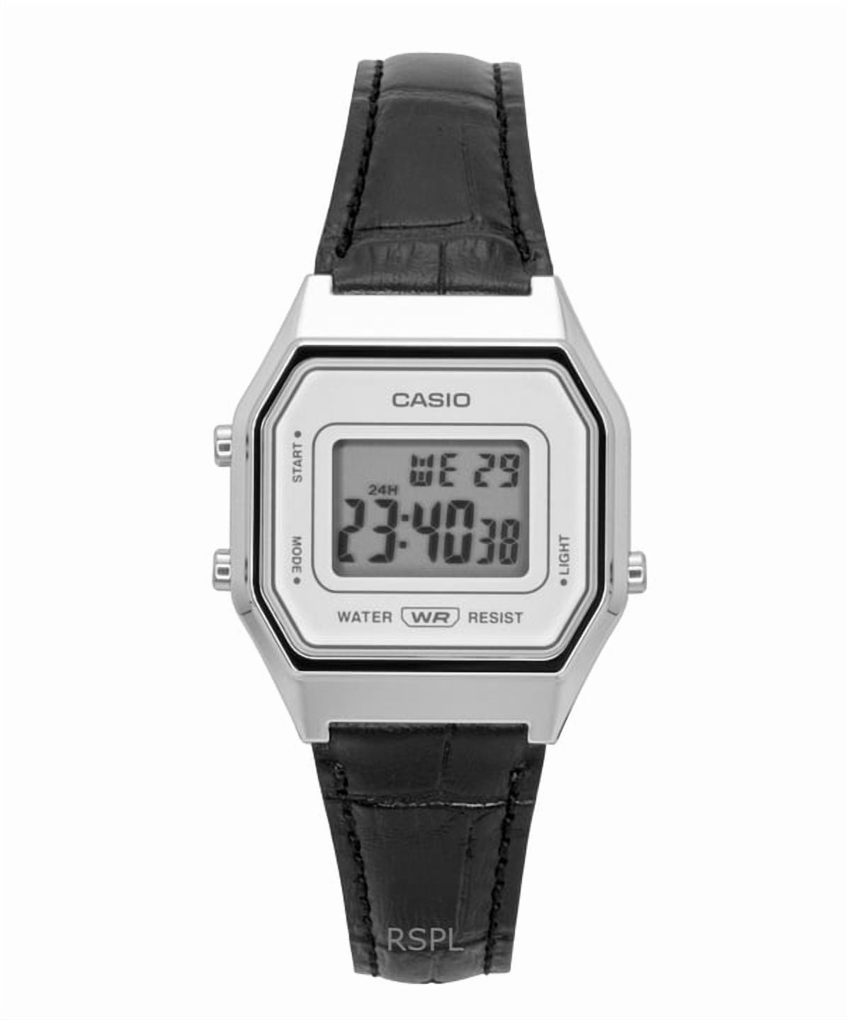 Casio Vintage Digital Leather Strap Quartz LA680WEL-1 Unisex Watch ...