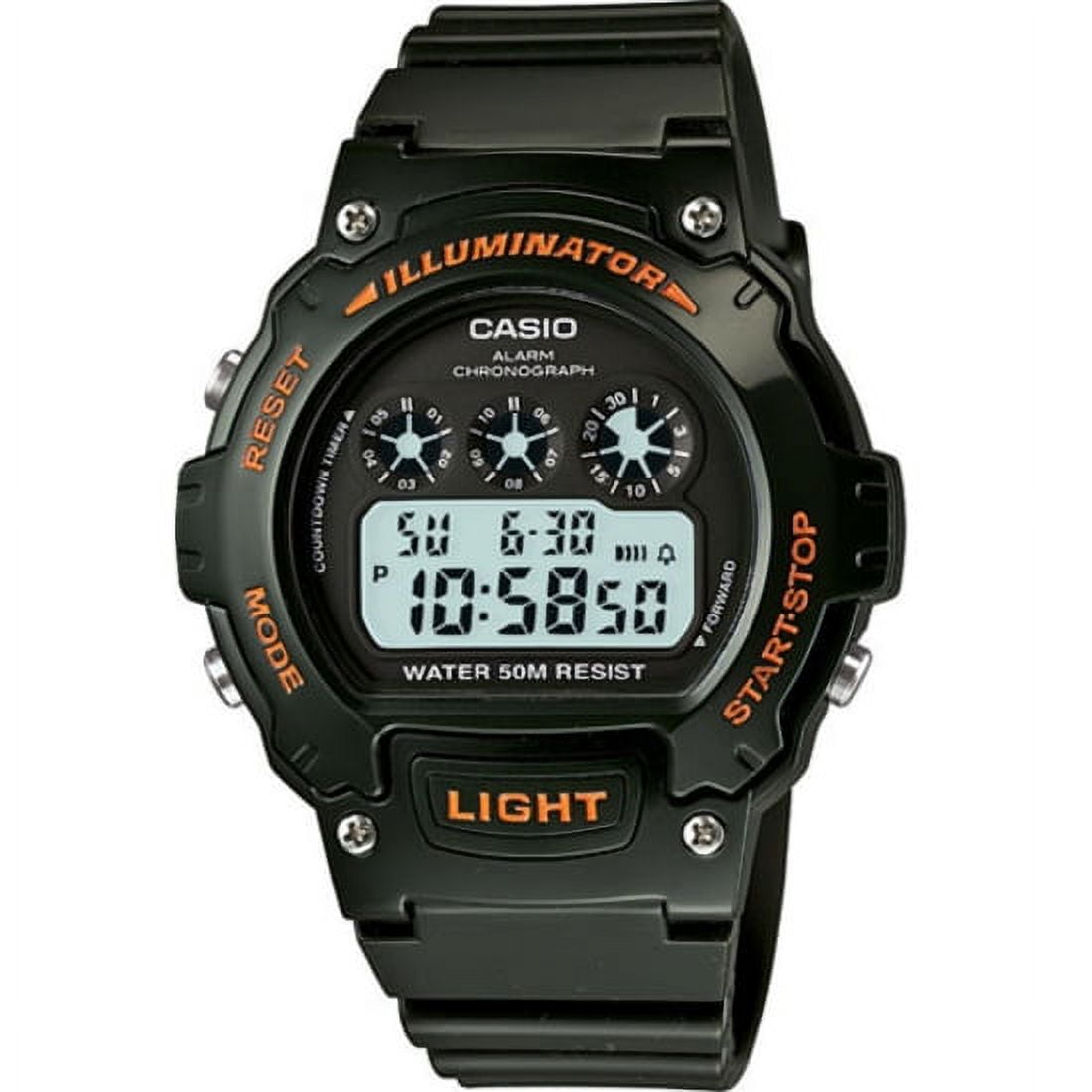 Casio W214HC-3AV Wrist Watch - Walmart.com
