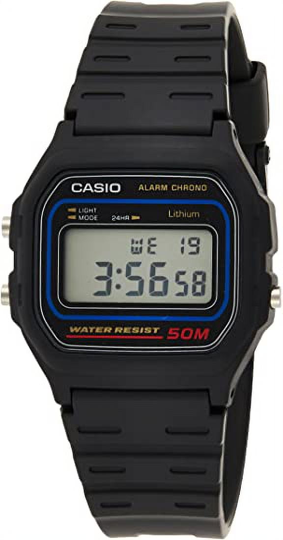 Casio W59-1V Men's Classic Black Digital Watch - Walmart.com