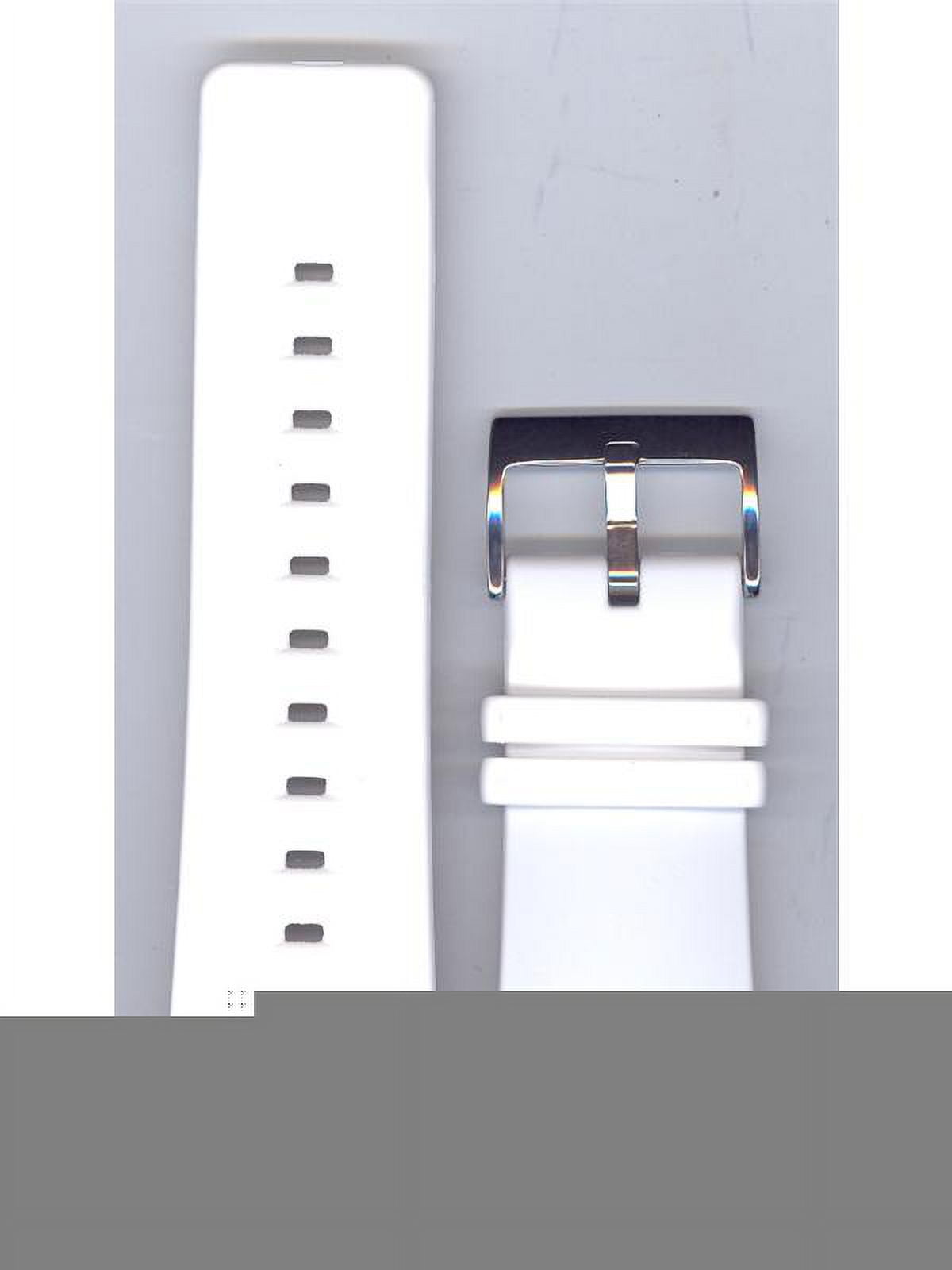 Casio Watchband 14mm White Resin Fits Watch Model # BG-2001-7W Part ...