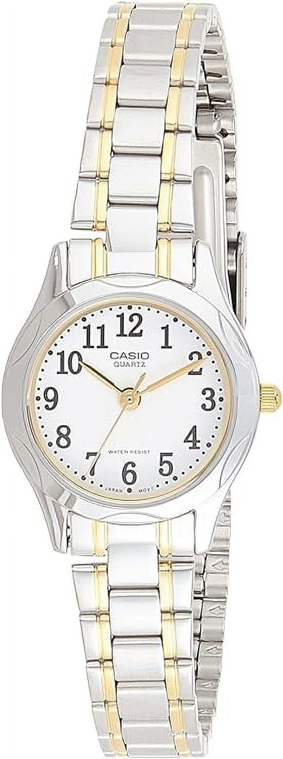 Casio Women's Classic Stainless Steel Silver/Gold Watch Quartz Mineral ...