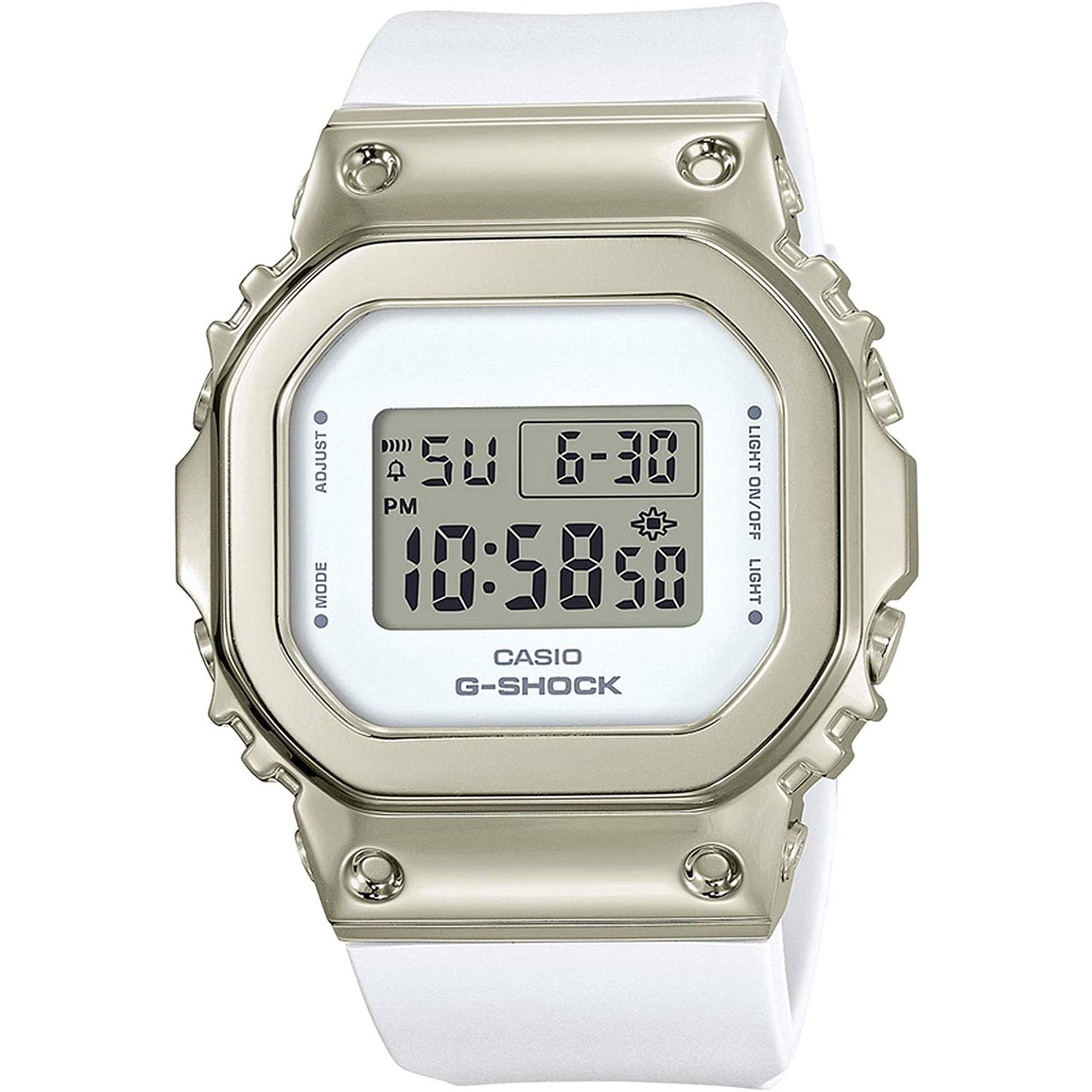 Casio G-Shock Women's Quartz Watch, White Dial, Resin Strap, Water ...