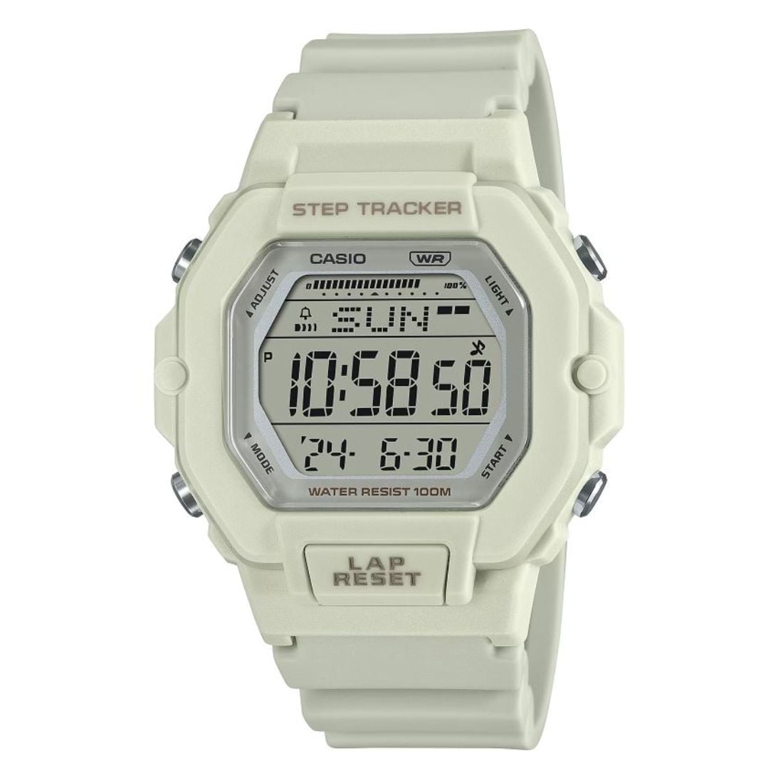 Casio Women's Ivory Step Tracker Digital Watch LWS2200H-8AV - Walmart.com