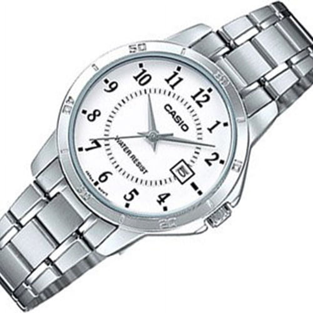 Casio Women's LTP-V004D-7B Silver Stainless Steel Analog Watch ...