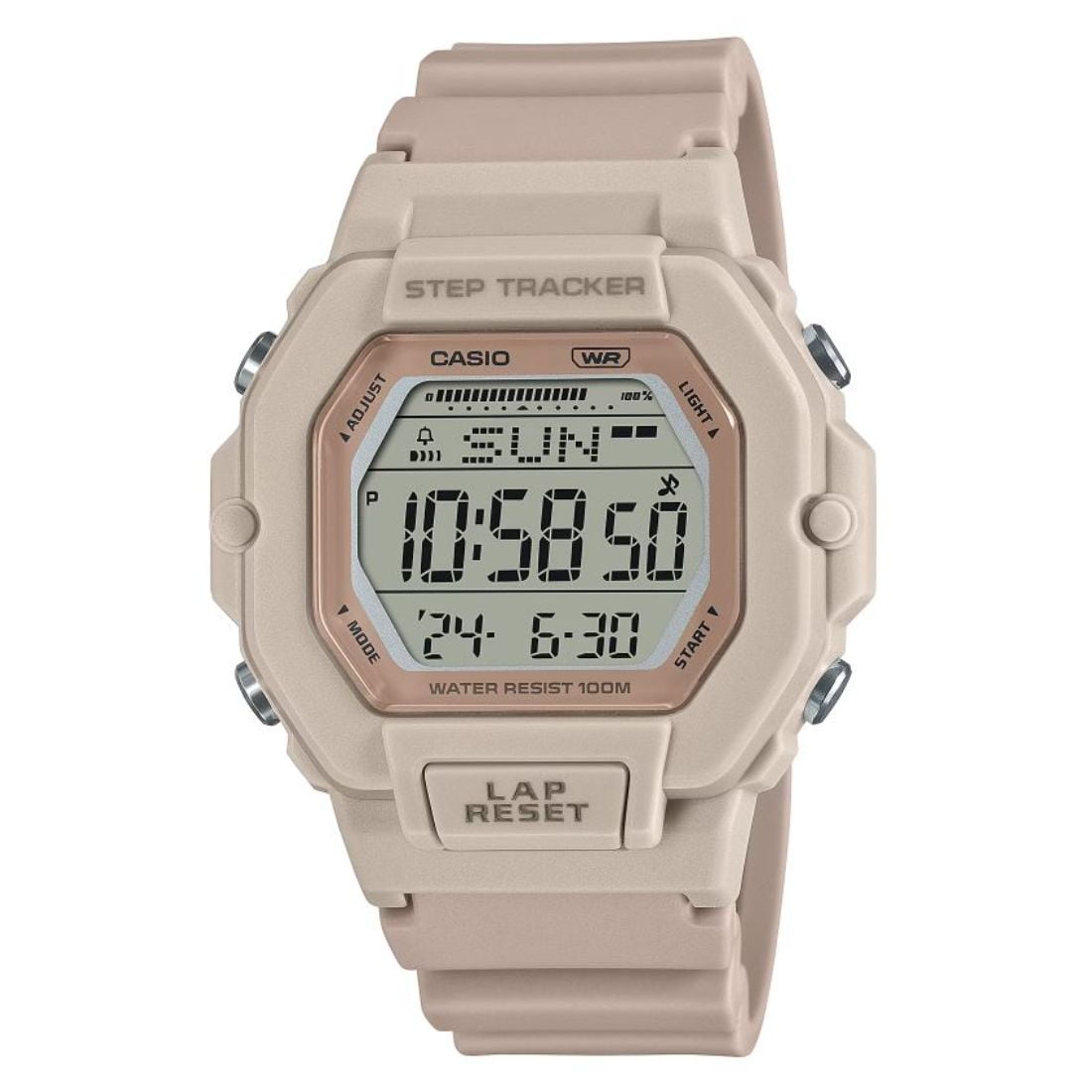 Casio Women's Light Pink Step Tracker Digital Watch LWS2200H-4AV ...