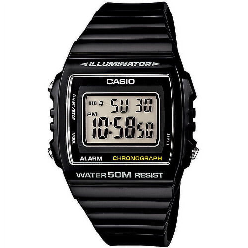 Casio Women's Sport Digital Watch, Glossy Black, Stopwatch, LED, Alarm ...