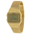 Casio Women's Waterproof Super Slim Gold Tone Resin/Stainless Steel ...