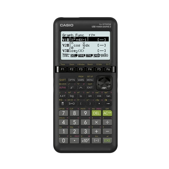 Casio fx-9750GIII, Standard Graphing Calculator, Python and Natural ...