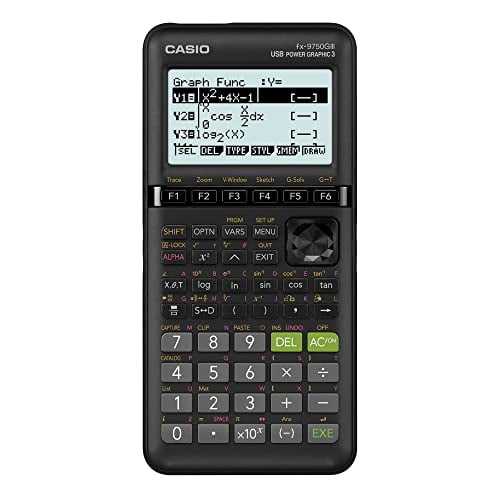 Casio fx-9750GIII, Standard Graphing Calculator, Python and Natural ...