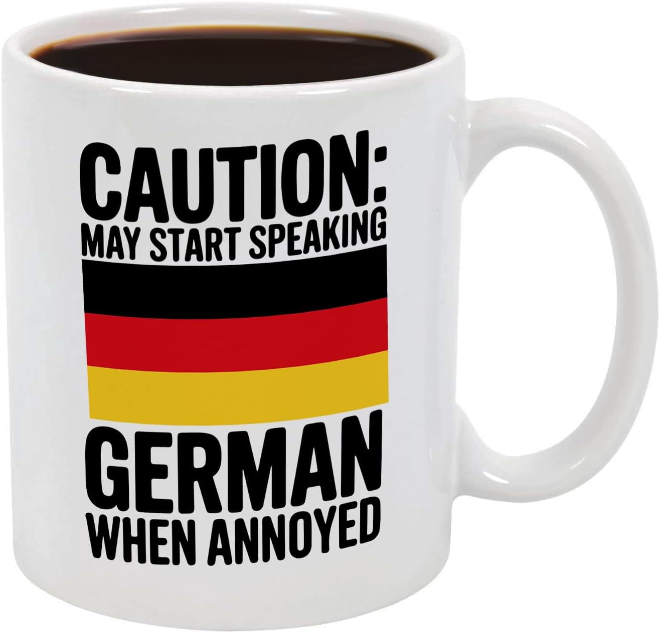 Casitika German gifts. 11 oz Coffee Mug with German Flag Design. Unique ...