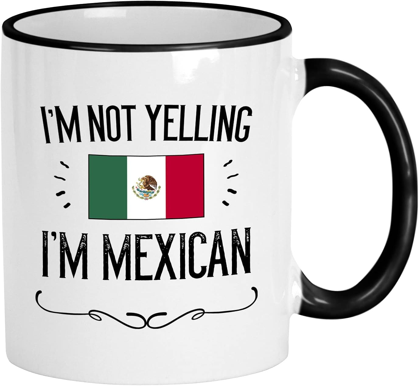 Casitika Mexican Gifts. Not Yelling I'm Mexican Ceramic 11 Oz Coffee ...