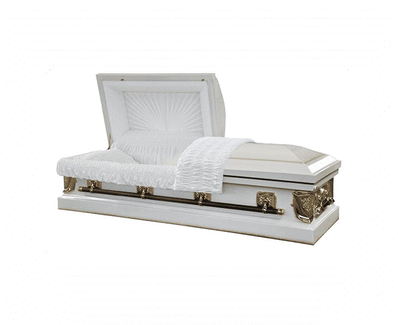 White Funeral Caskets