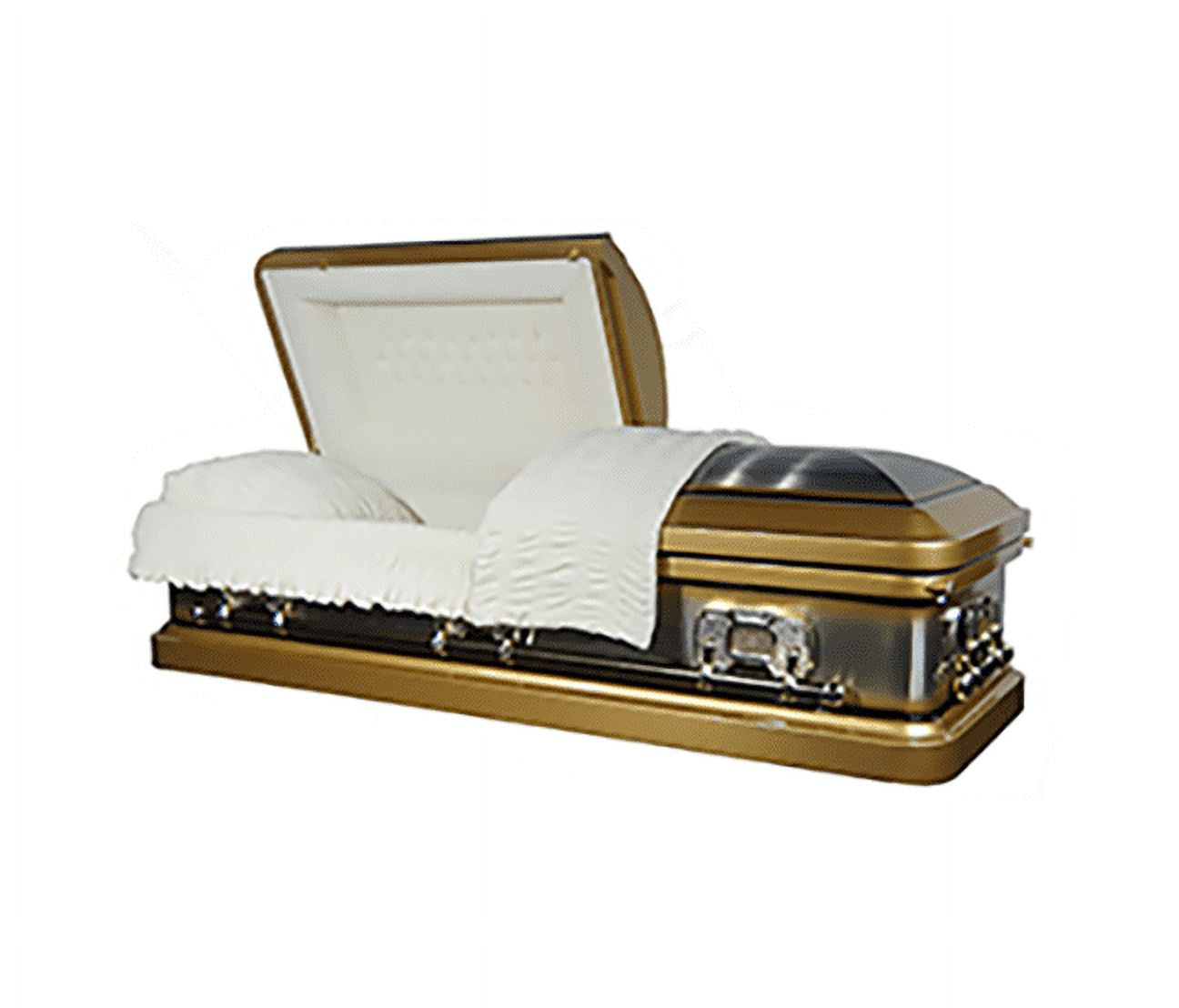 Casket Emporium Velvet King Caskets NFL Gold Velvet 18 Gauge Standard ...