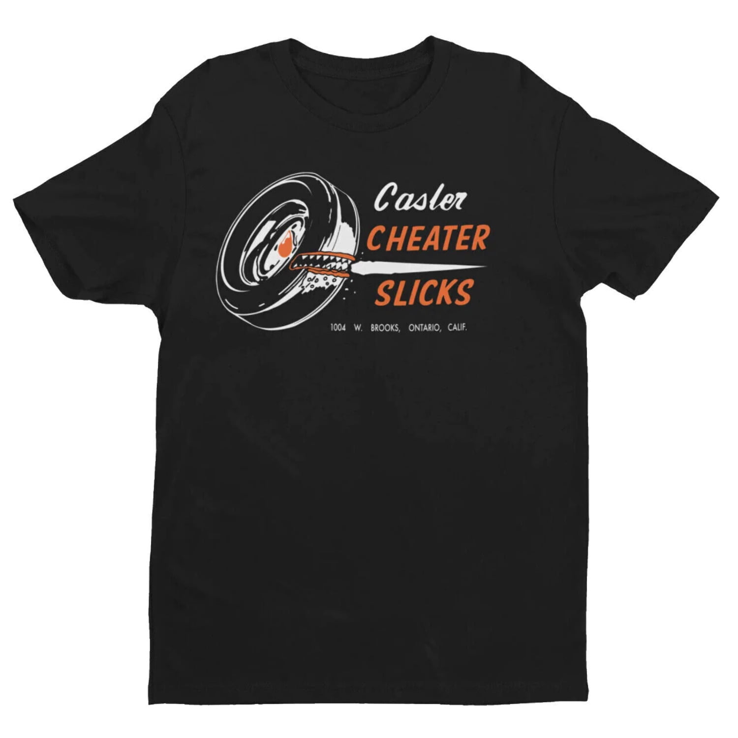 Casler Cheater Slicks Mens Black Shirt Chevy Mopar Ford Pontiac Olds ...
