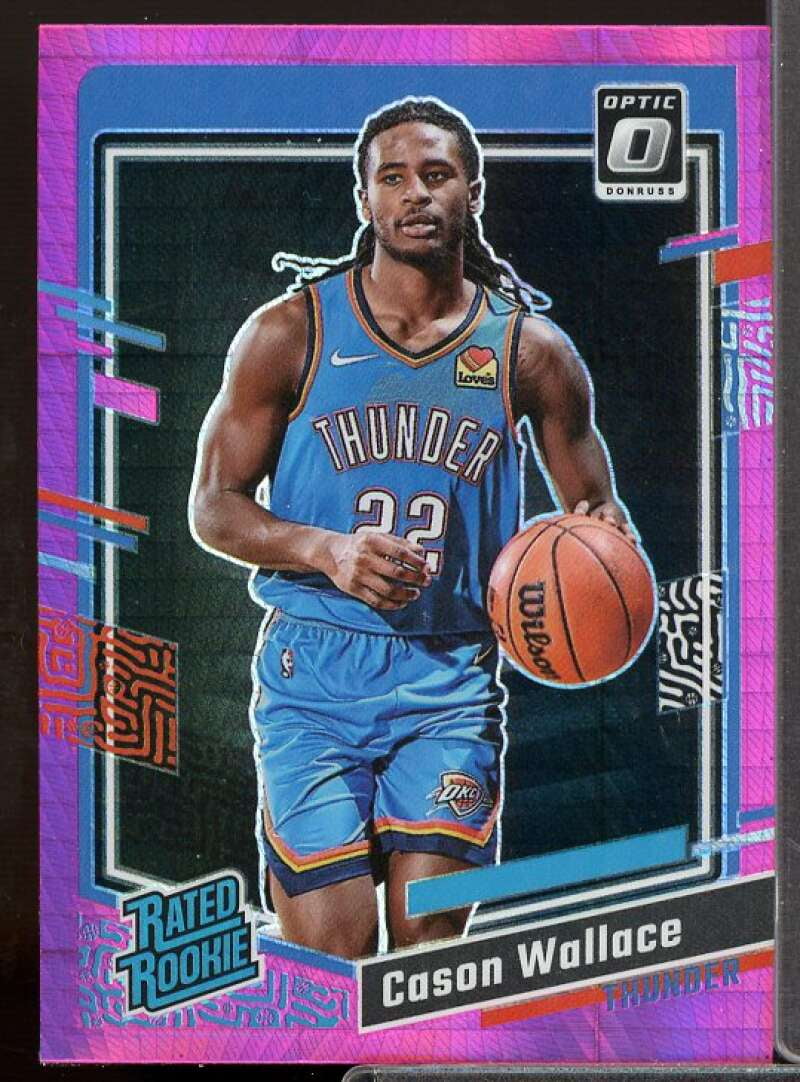 Cason Wallace Rookie Card 2023-24 Donruss Optic Purple Shock #218 ...