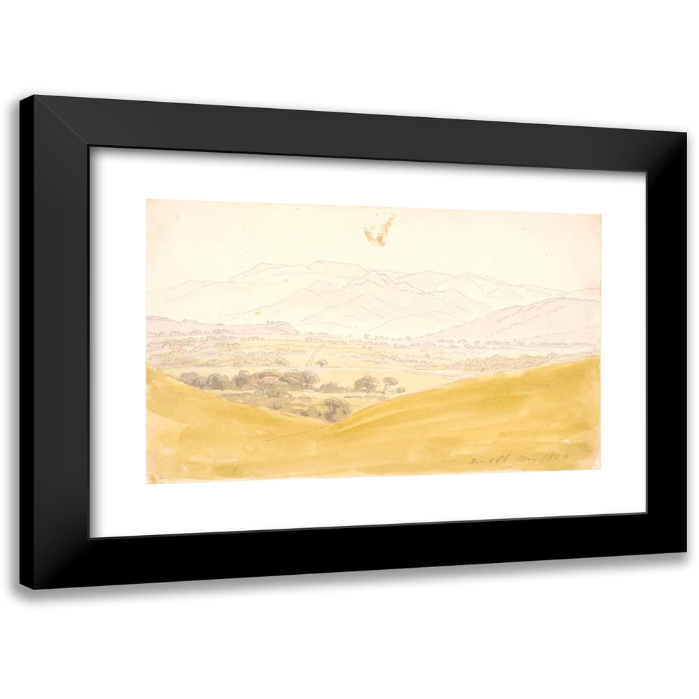 Caspar David Friedrich 14x11 Black Modern Framed Museum Art Print Titled - Bohemian Landscape ...