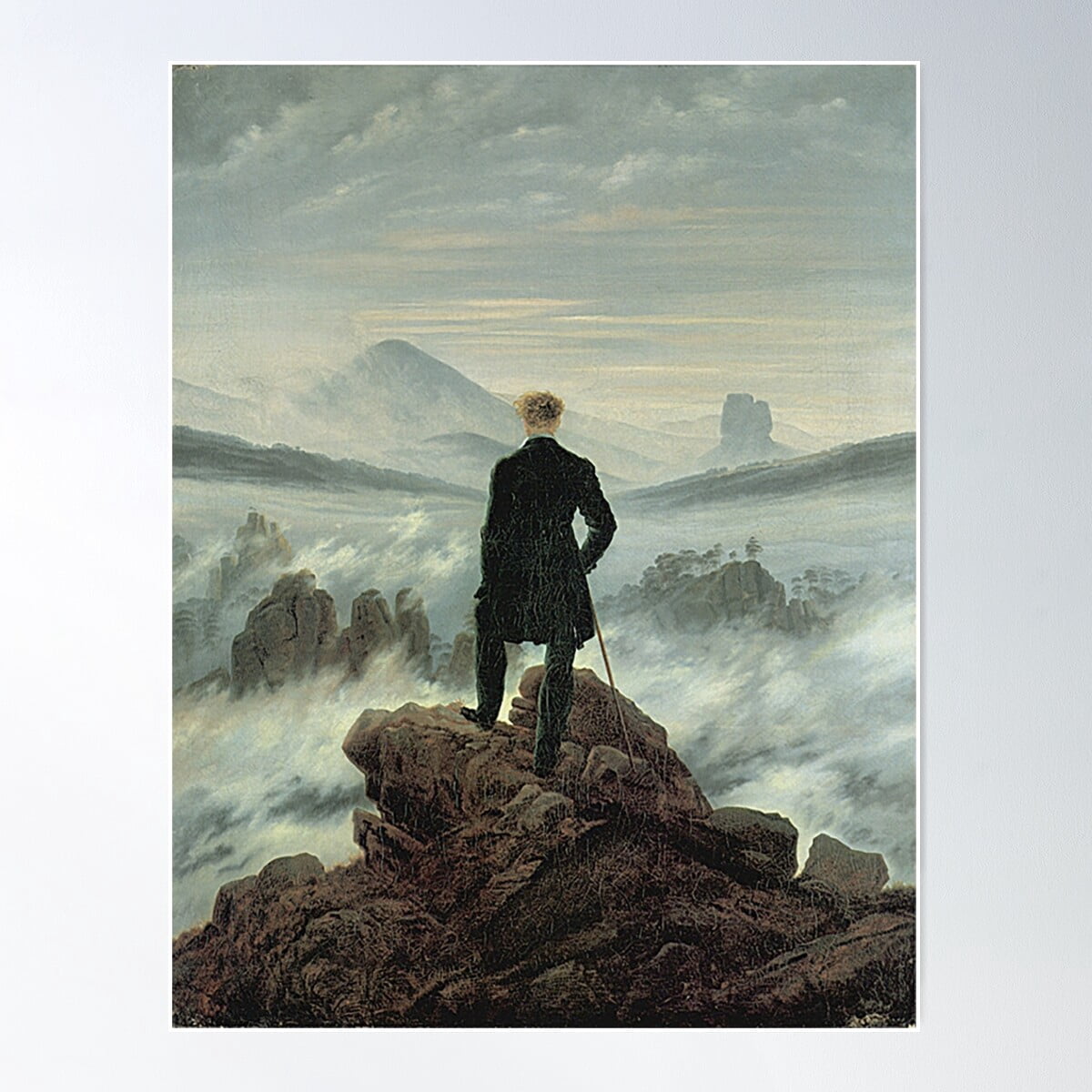 Caspar David Friedrich Poster Wall Art, Modern Wall Decor For Living ...