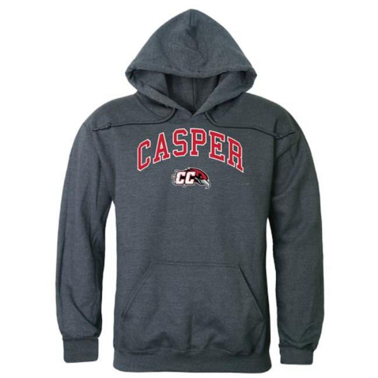 Casper College Thunderbirds Campus Hoodie, Heather Charcoal - Small ...