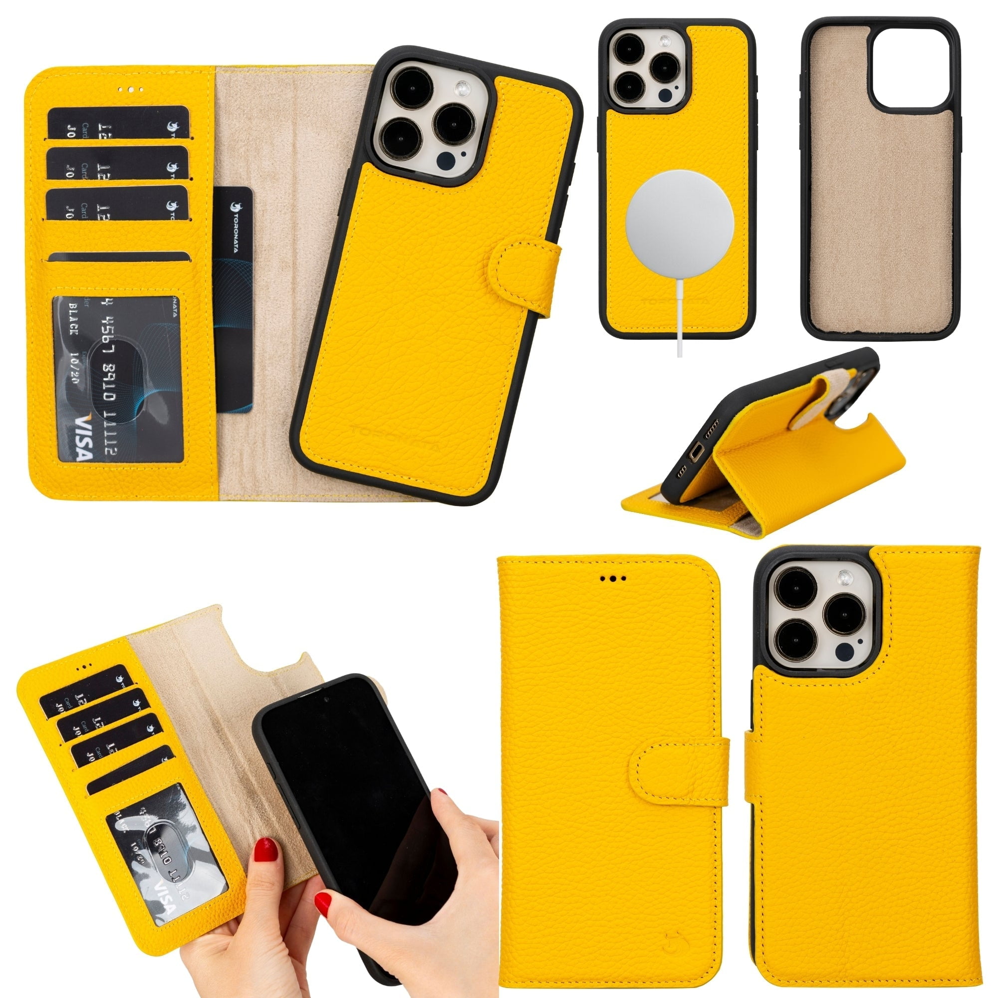 Casper Leather iPhone 15 Pro Wallet Case | MagSafe - Walmart.com