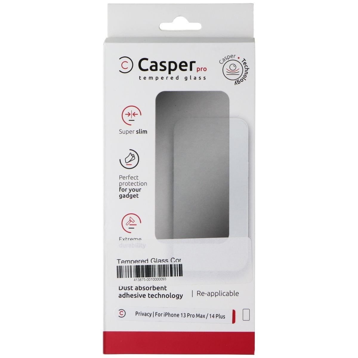 Casper Pro Tempered Glass Screen Protector for iPhone 13 Pro Max / 14 ...