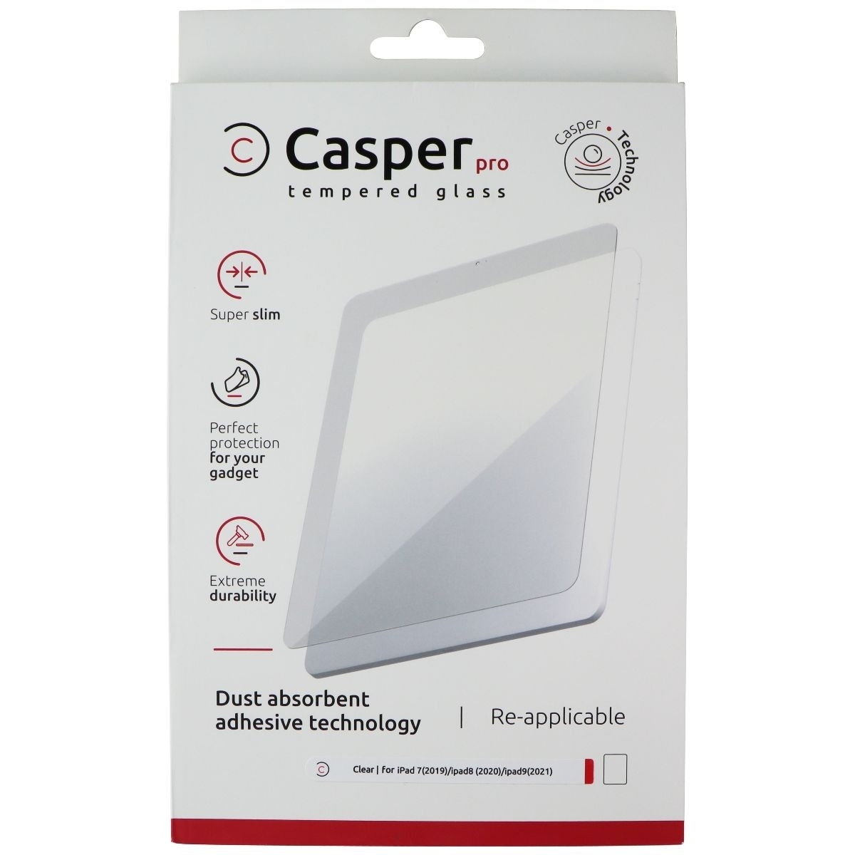 Casper Pro Tempered Glass for iPad 9 (2021) / 8 (2020) / 7 (2019 ...