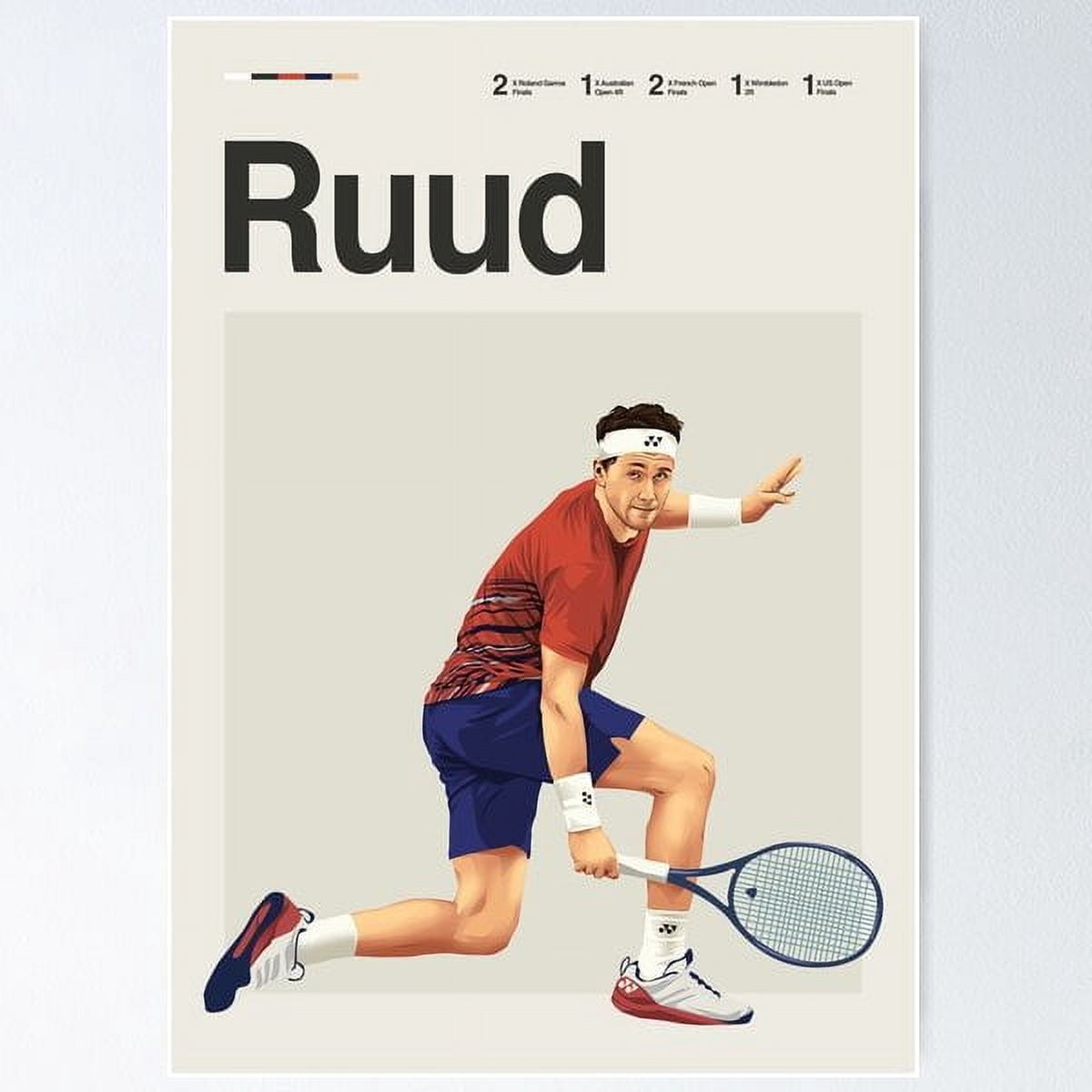 Casper Ruud Print – Minimalist Tennis Wall Art Poster Wall Art, Modern ...