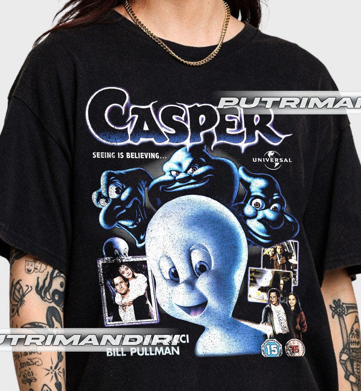 Casper Shirt Movie 1995 Family Comedy T-Shirt, Halloween Movie T-Shirt ...