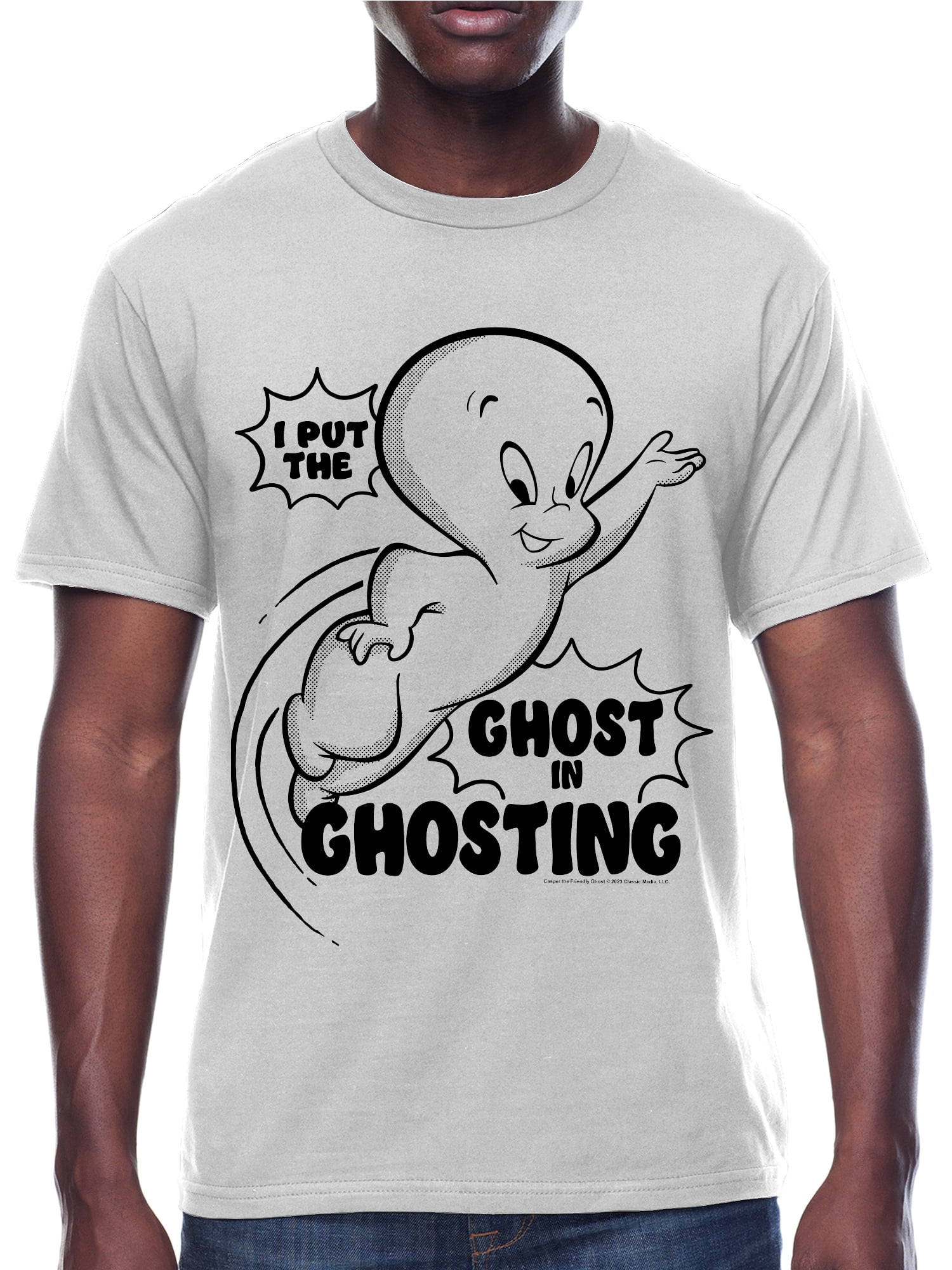 Casper The Friendly Ghost, Men's & Big Men's Halloween Graphic Tee ...