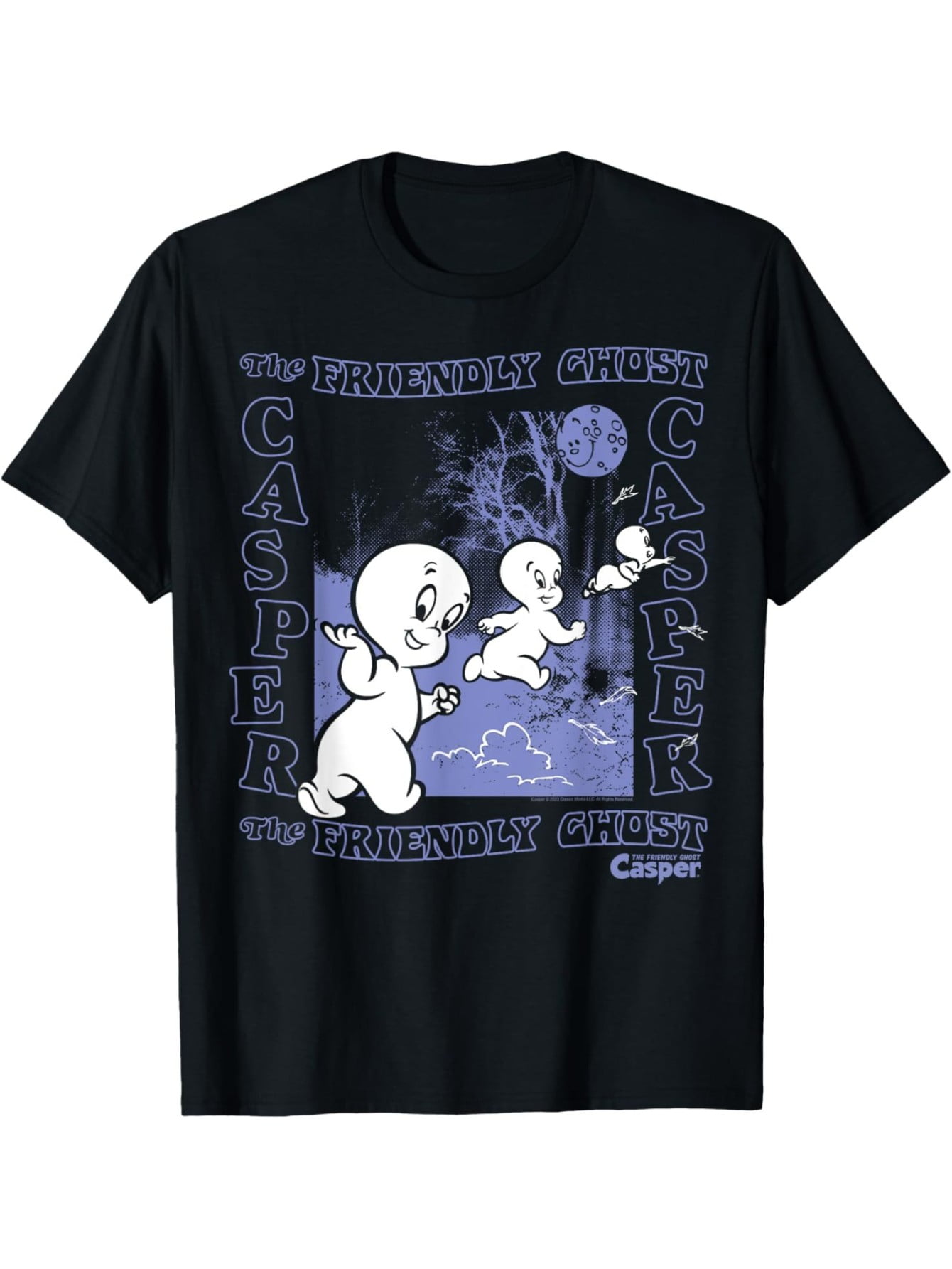 Casper The Friendly Ghost Nighttime T-Shirt, Leisure Sports Tee ...