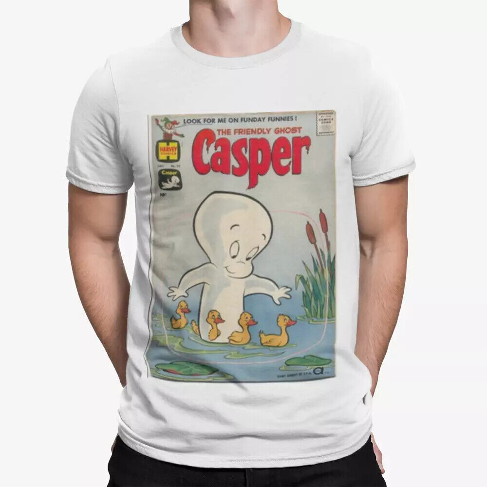 Casper The Friendly Ghost T-Shirt Cartoon Retro Poster 60s 70s 80s 90s ...