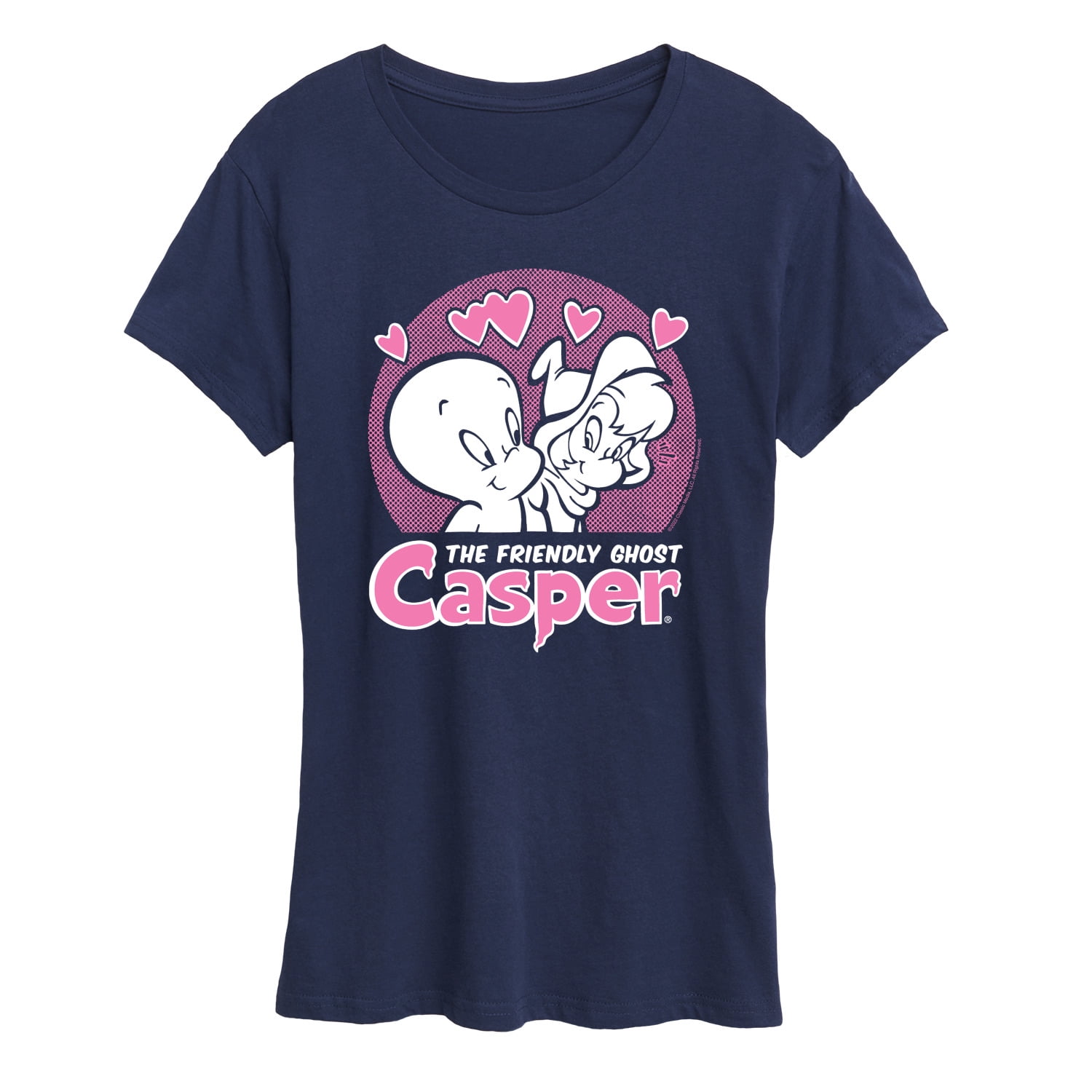 Casper the Friendly Ghost - Casper And Wendy Love - Women's Short Sleeve Graphic T-Shirt ...