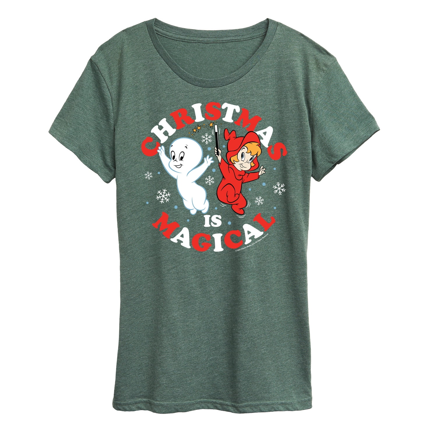 Casper the Friendly Ghost - Christmas Is Magical - Women's Short Sleeve ...