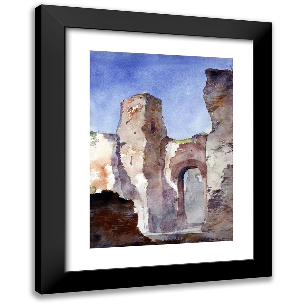 Cass Gilbert 11x14 Black Modern Framed Museum Art Print Titled - Baths ...