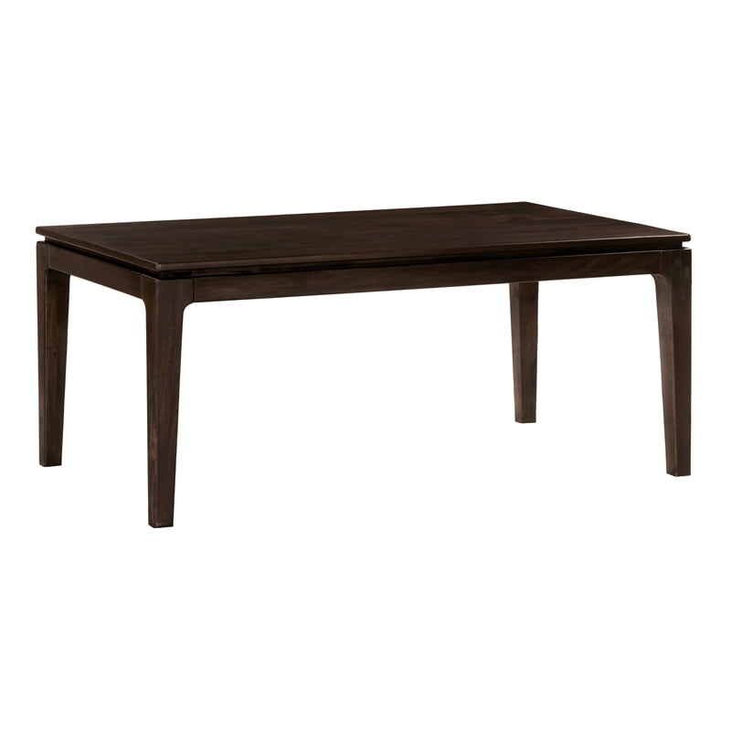 Cassandra Large Rectangular Dining Table in Modern Barista Brown Solid ...