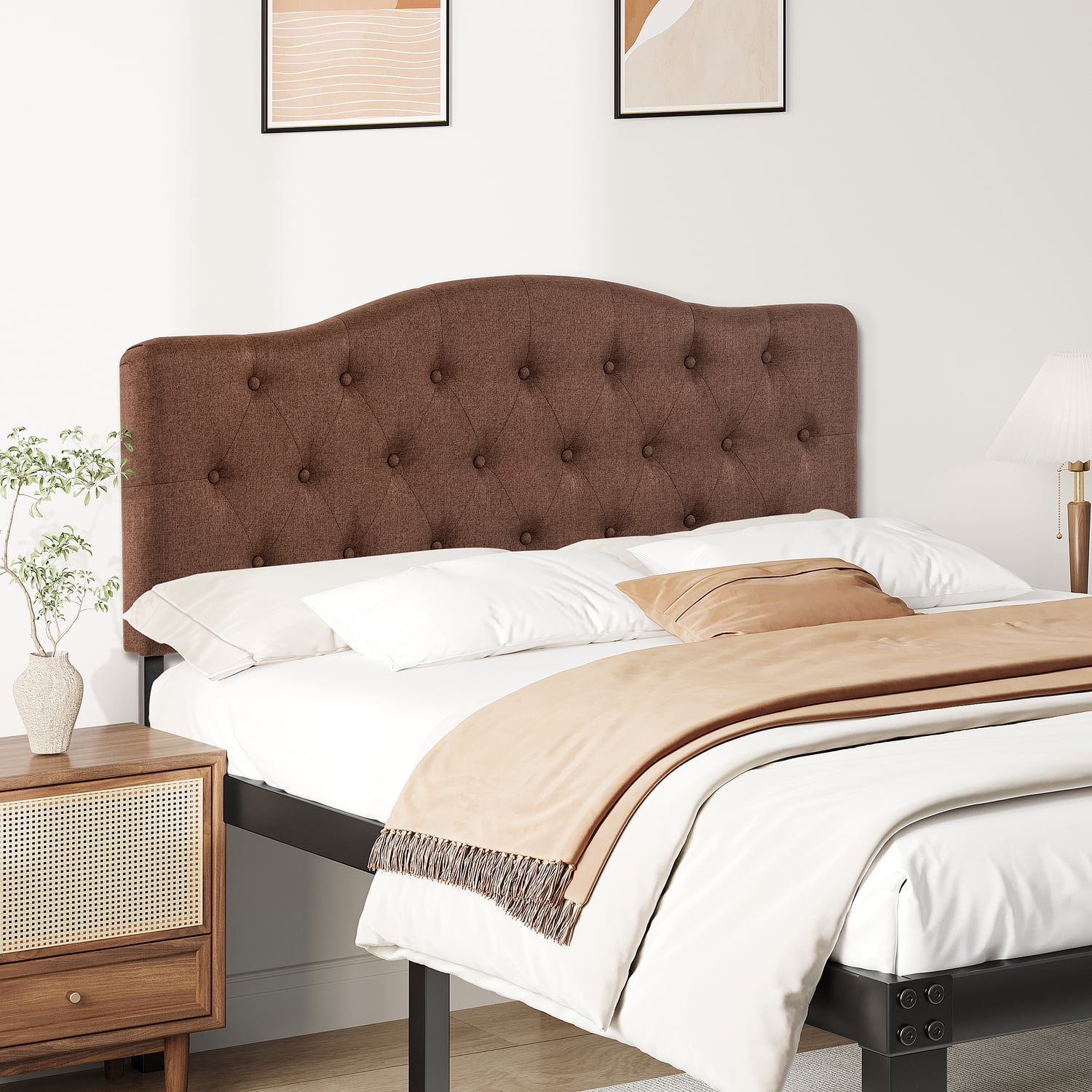 Cassandra Queen Headboard-Finish:Espresso,Size:Queen - Walmart.com